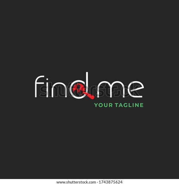 Simple Modern Find Job Logo1 Stock Vector (Royalty Free) 1743875624