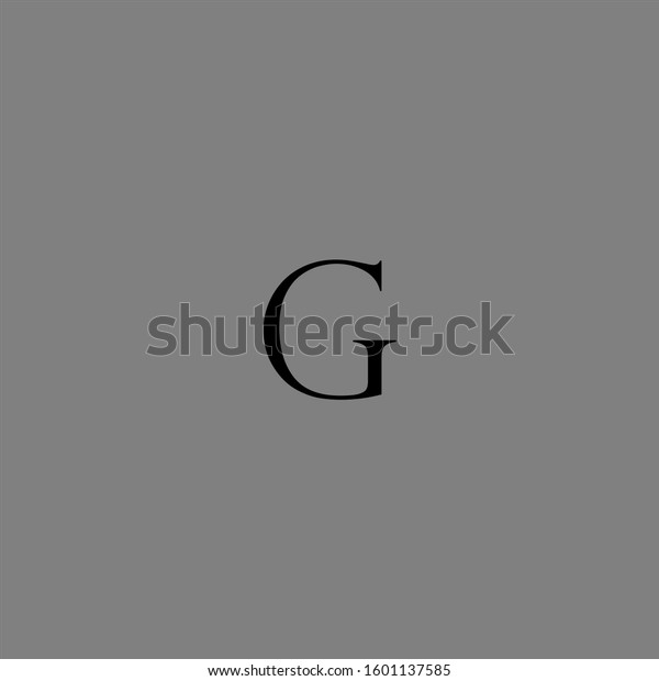 Simple Modern Font Letter G Grey Stock Vector (Royalty Free) 1601137585 ...