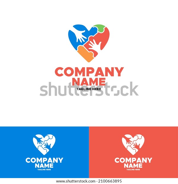 Simple Modern Foundation Logo Stock Vector (Royalty Free) 2100663895 ...