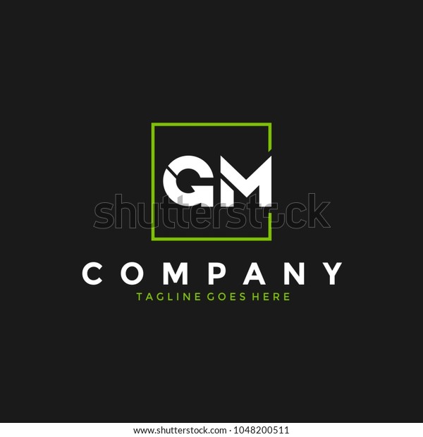 Simple Modern Gm Logo Stock Vector (Royalty Free) 1048200511 | Shutterstock