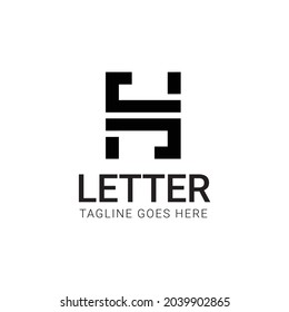 Simple Modern H Logo Line Vector Stock Vector (Royalty Free) 2039902865 ...