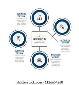 Simple Modern Infographics Template Stock Vector (Royalty Free ...