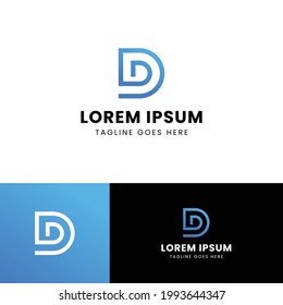 Simple Modern Letter D Logo Design Stock Vector (Royalty Free ...