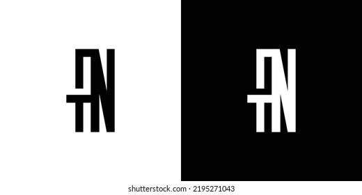 Simple Modern Letter Fn Initials Logo Stock Vector (Royalty Free ...