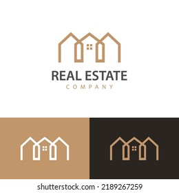 Simple Modern Logo Building Real Estate Stock Vector (Royalty Free ...