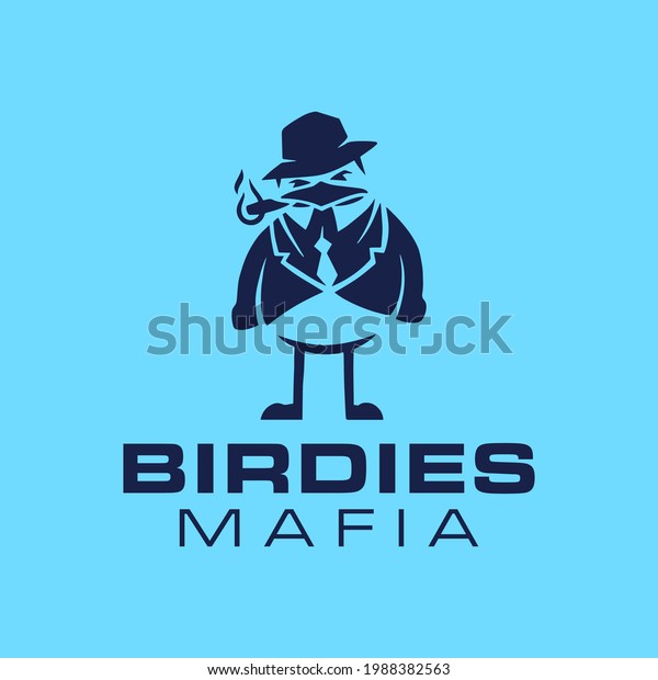 Simple Modern Mafia Bird Logo Company Stock Vector (Royalty Free ...
