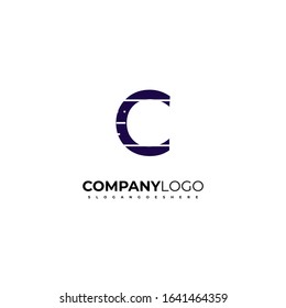 Simple Modern Minimalist C Logo Letter Stock Vector (Royalty Free ...