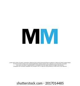 Simple Modern Minimalist Logo Letter M Stock Vector (Royalty Free ...