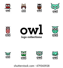 Simple Modern Owl Logo Template Stock Vector (Royalty Free) 479343928 ...