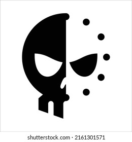 Simple Modern Skull Clock Vector Logo Stock Vector (Royalty Free ...