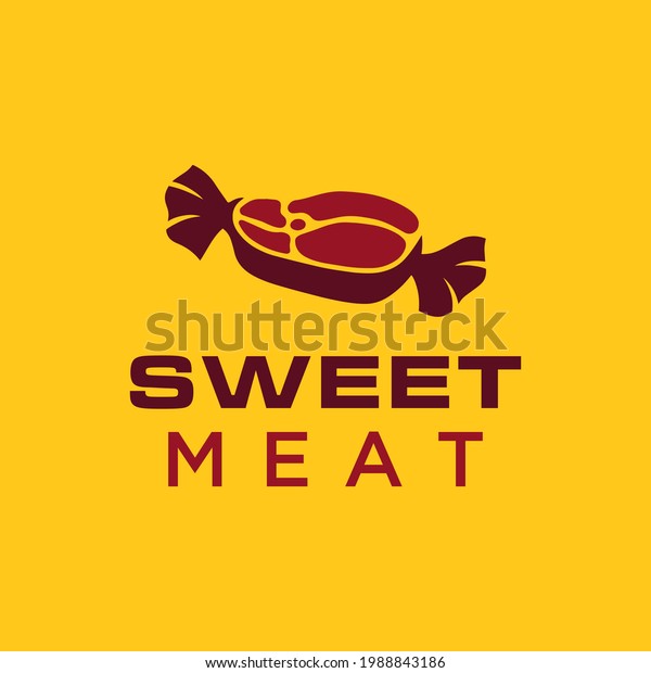 Simple Modern Sweet Meat Logo Company Stock Vector (Royalty Free ...