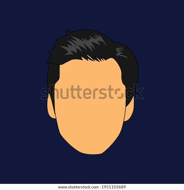 Simple Modern Vector People Face Stock Vector (Royalty Free) 1951103689 ...