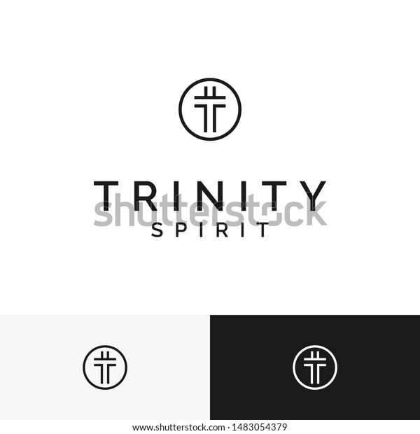 Simple Mono Line T Cross Logo Stock Vector (Royalty Free) 1483054379 ...