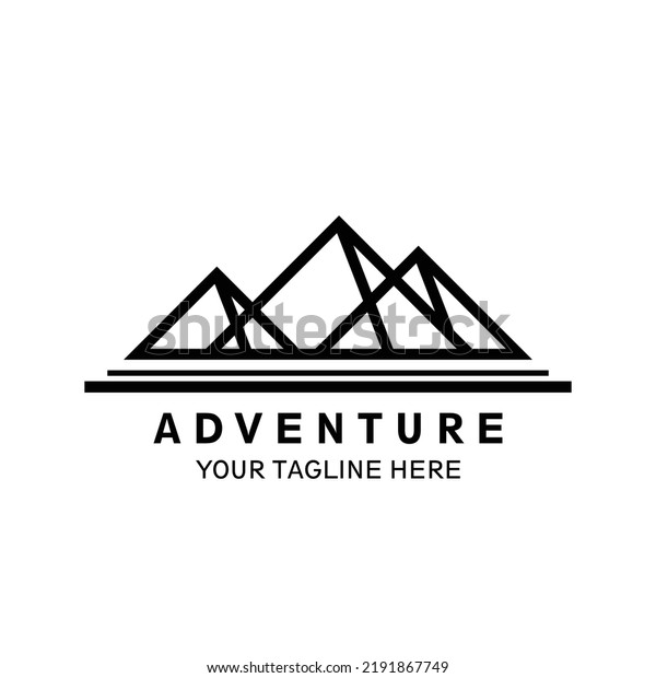 Simple Mountain Logo Design Inspiration Vector Stock Vector (Royalty ...