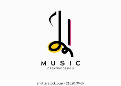 Simple Music Icon Logo Design Music Stock Vector (Royalty Free ...