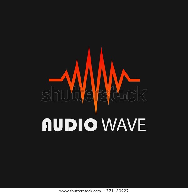Simple Music Logo Concept Sound Wave Stock Vector (Royalty Free ...