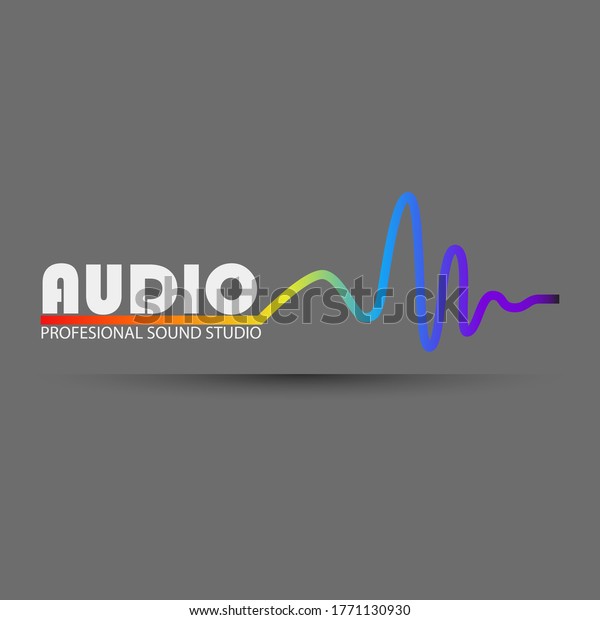 Simple Music Logo Concept Sound Wave Stock Vector (Royalty Free ...
