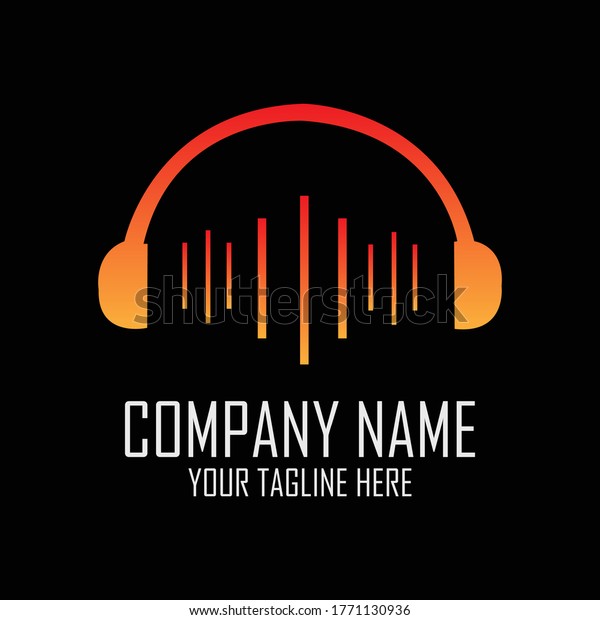 Simple Music Logo Concept Sound Wave Stock Vector (Royalty Free ...