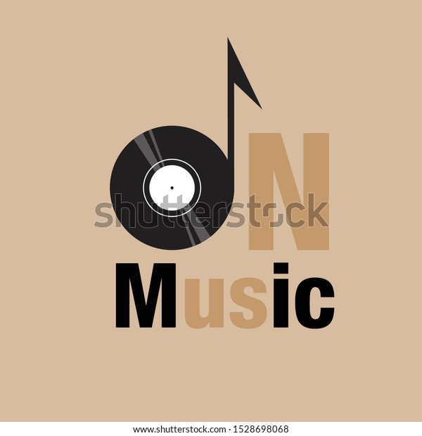Vektor Stok Simple Music Logo Icon Digital Music (Tanpa Royalti ...