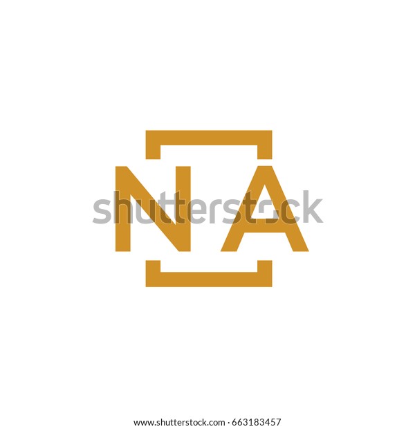 Simple Na Initial Logo Designs Template Stock Vector (Royalty Free ...
