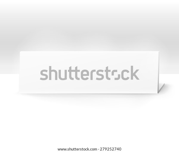 Simple Nameplate Vector Illustration Your Corporate Stock Vector ...