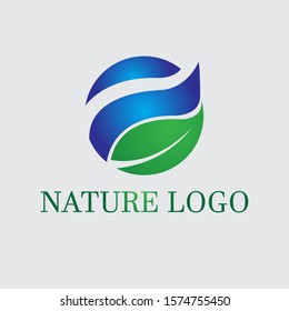 Simple Natural Logo Vector Your Company Stock Vector (Royalty Free ...
