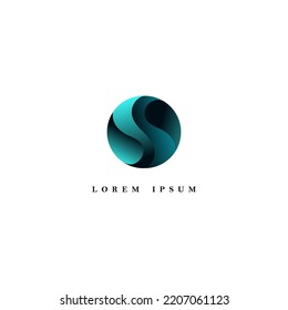 Simple Nature Logo 3d Vector Template Stock Vector (Royalty Free ...