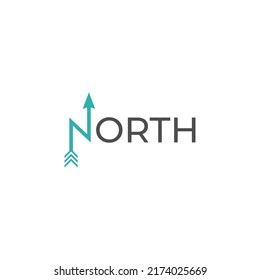 Simple North Logo Arrow Concept Vector Stock Vector (Royalty Free ...
