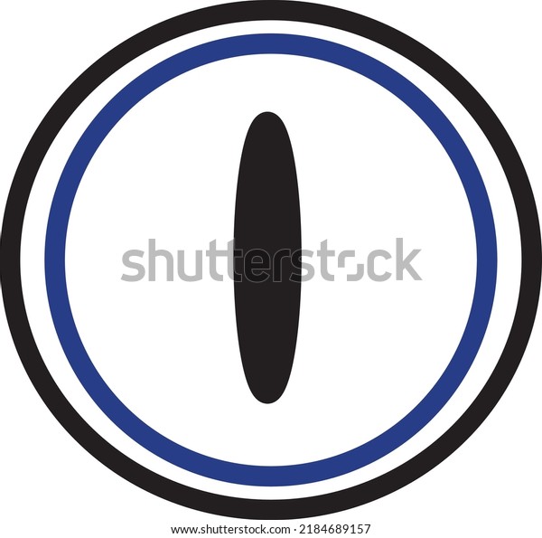 Simple One Eye Symbol Logo Stock Vector (Royalty Free) 2184689157 ...