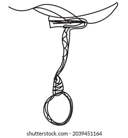 Simple Oneline Hangman Vector Format Graphic: เวกเตอร์สต็อก (ปลอดค่า ...