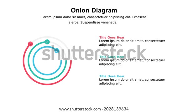 Simple Onion Diagram Infographic Flat Style Stock Vector (Royalty Free ...