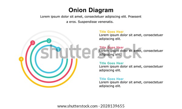 Simple Onion Diagram Infographic Flat Style Stock Vector (Royalty Free ...