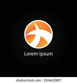 Simple Orange Circle Logo Vector Stock Vector (Royalty Free) 1596433897 ...