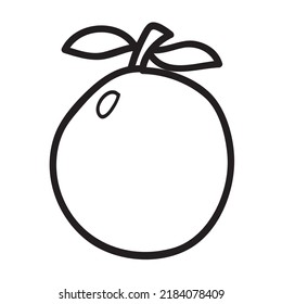 Simple Orange Line Art Design Stock Vector (Royalty Free) 2184078409 ...