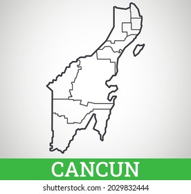 Cancun mapa Images, Stock Photos & Vectors | Shutterstock