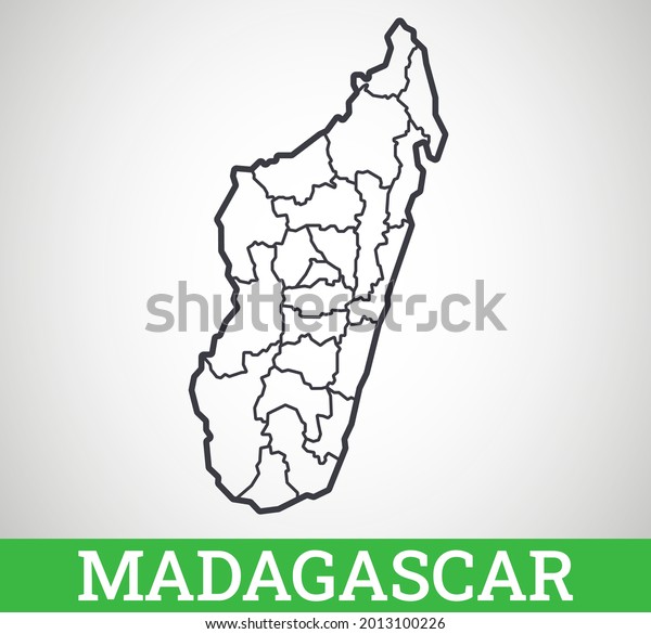 Simple Outline Map Madagascar Vector Graphic Stock Vector (Royalty Free ... Simple Outline Map Madagascar Vector Graphic Stock Vector (Royalty Free ...