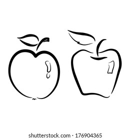 69,475 Apple Leaf Drawing Images, Stock Photos & Vectors | Shutterstock
