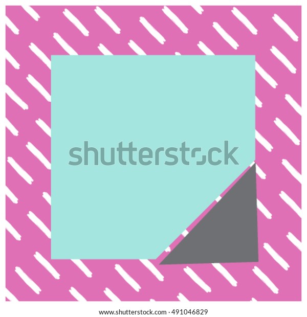 Simple Paper Cut Stile Background Stock Vector (Royalty Free) 491046829 ...