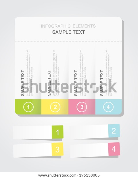 Simple Pastel Labels Infographic Usage Magazines Stock Vector (Royalty ...