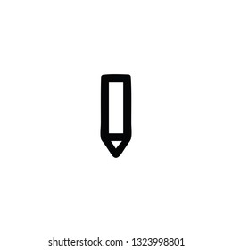 Simple Pencil Icon Symbol Stock Vector (Royalty Free) 1323998801