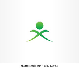 Simple People Icon Logo Design Concept Stock Vector (Royalty Free ...