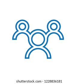 Simple People Icon Vector Illustration Stock Vector (Royalty Free ...