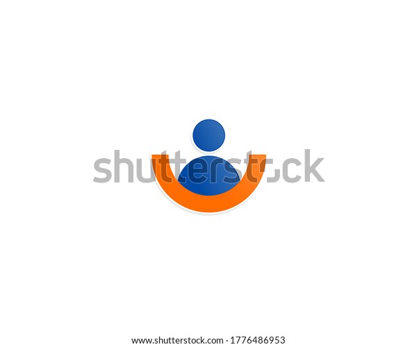 Simple People Logo Design Icon Stock Vector (Royalty Free) 1776486953 ...