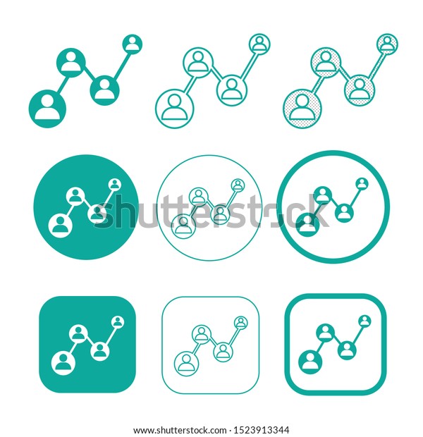 Simple People Network Icon Sign Design Stock Vector (Royalty Free ...