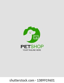 Simple Pet Shop Design Logo Stock Vector (Royalty Free) 1389919598