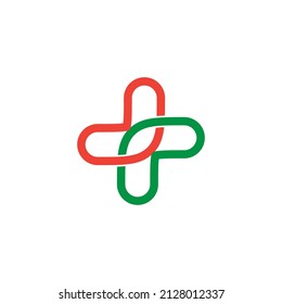 Simple Pharmacy Logo Suitable Drugstores Hospitals Stock Vector ...