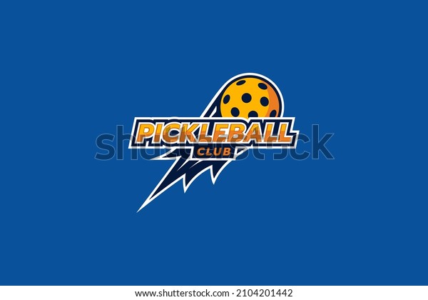 Simple Pickleball Club Logo Which Looks Stock Vector (Royalty Free ...