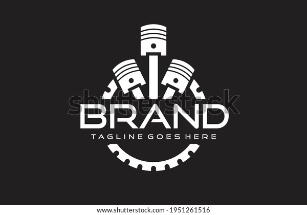 Simple Pistons Gear Logo Stock Vector (Royalty Free) 1951261516 ...