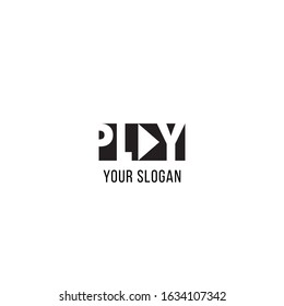 Simple Play Logo Company Stock Vector (Royalty Free) 1634107342 ...