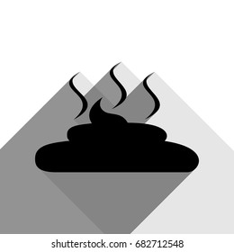 Simple Poop Sign Illustration Vector Black Stock Vector (Royalty Free ...